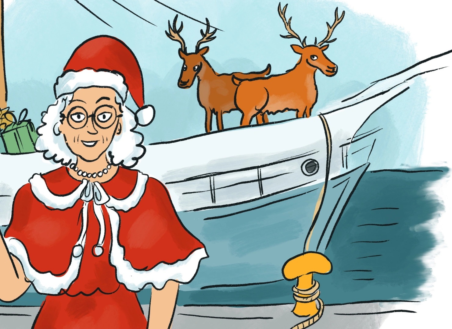 Christmas Sailing with Mrs Claus