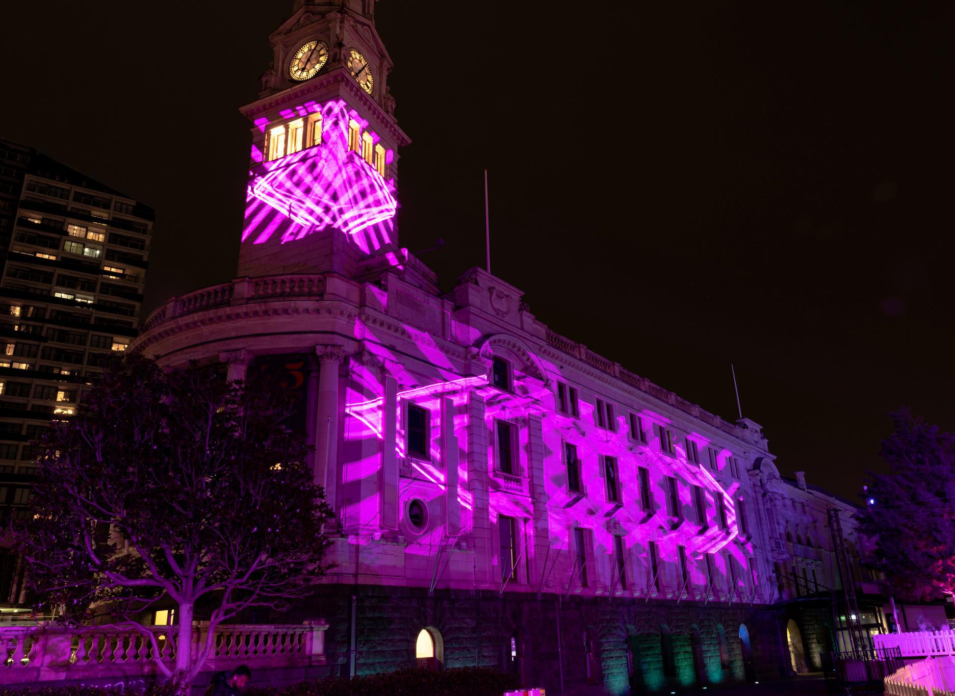 Elemental Lasers at Aotea Square